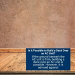 Can You Build a Deck Over an AC Unit? – Step by Step Guide