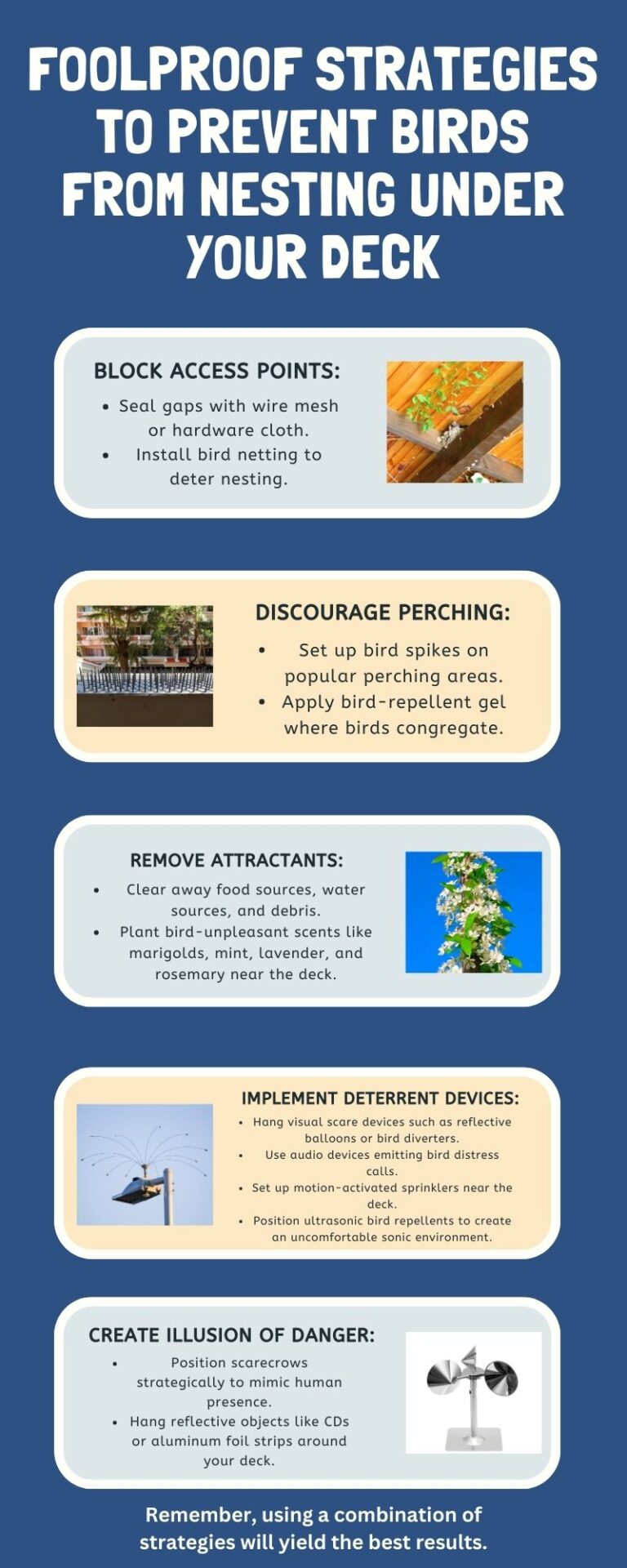 How Can I Keep Birds From Nesting Under My Deck?